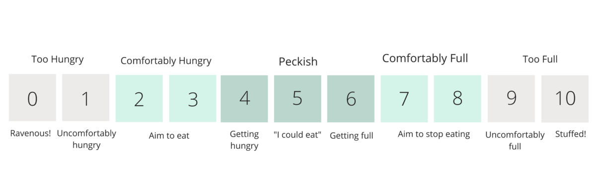 Intuitive Eating 101 - How To Use The The Hunger Scale